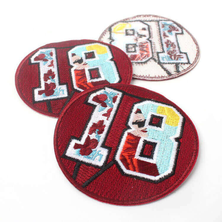 Personalized Design Custom Roses Logo Embroidered Patches Badges | DOYLabel